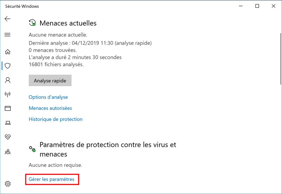 Activer l'antivirus de Windows 10 - Formatix et Compagnie